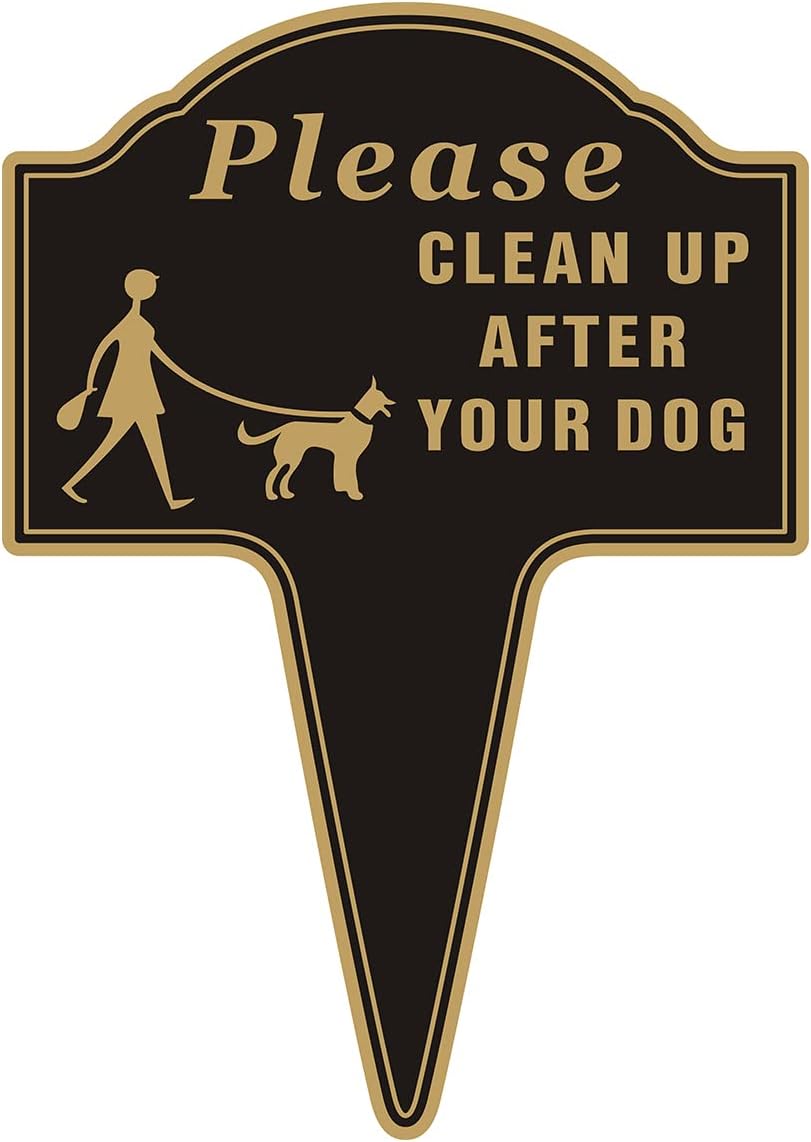Amazon.com : 4 PC No Pooping Dog Signs For Yard - 12x6 Double Sided ...