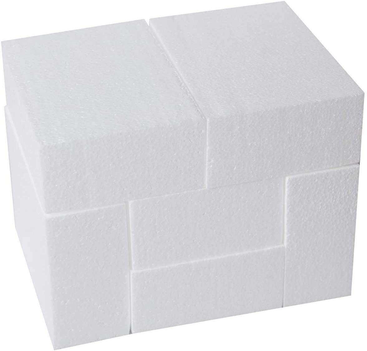 Buy 24 Pack Foam Blocks - Styrofoam Square Blocks, Rectangle Blocks ...