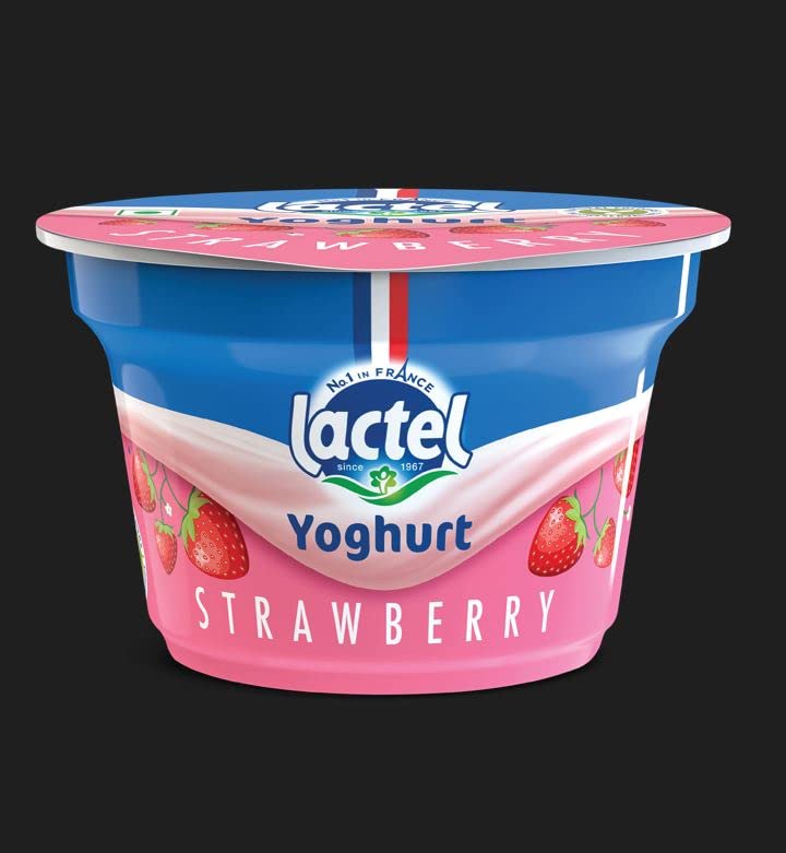 Lactel Yoghurt Strawberry Flavoured Cup, 100 g - Price History