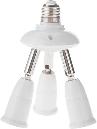 Amazon.com: MGRAS Adjustable E27 Splitter 3/4/5 Heads Lamp Base Led ...