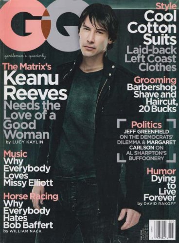 GQ Magazine KEANU REEVES Ashton Kutcher RYAN REYNOLDS Adriana Lima MAY ...