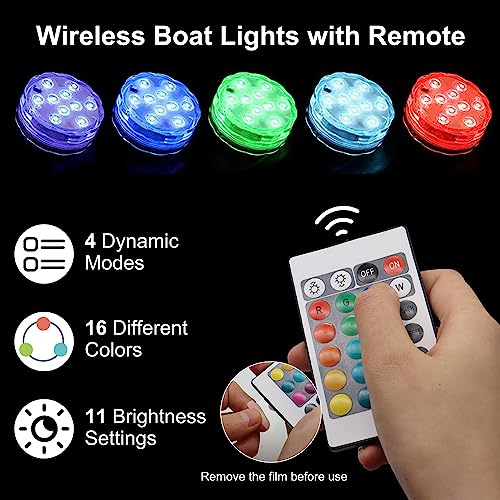 Snapklik.com : Boat Lights Wireless Remote Control Battery Powered ...