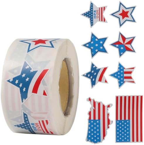 Amazon.com: Whaline 69Ft 4th of July Bulletin Board Borders 60 Sheet ...