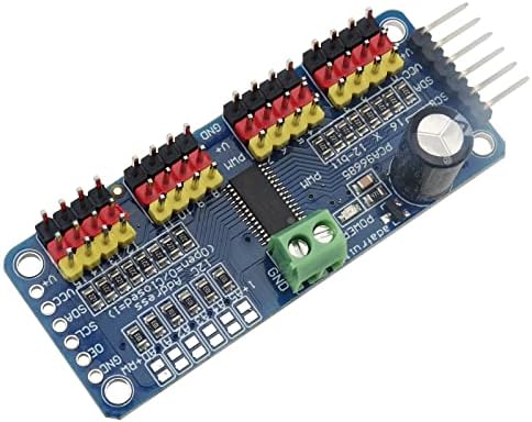 Amazon.com: DiGiYes PCA9685 16 Channel PWM Servo Motor Driver 12-Bit IIC Module for Arduino ...