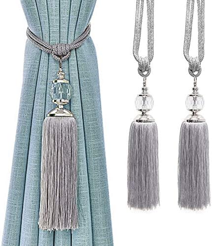 Amazon.com: KOLAKO Curtain Tiebacks, 4 Pack Tassel Tie Backs for ...