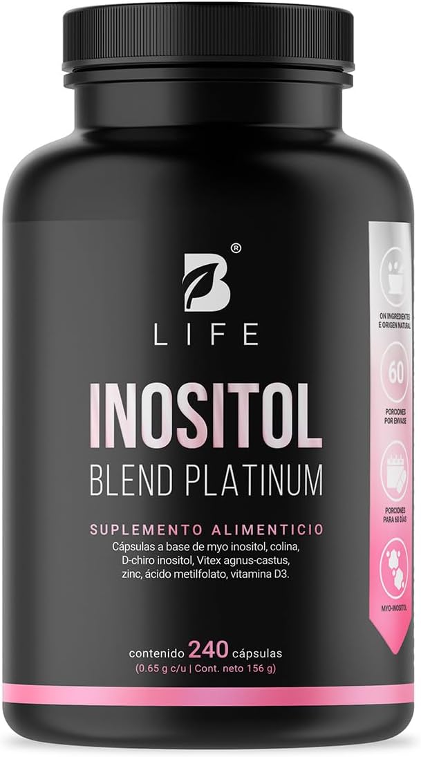 Myo y D Chiro Inositol 240 caps | Equilibrio Hormonal | 2600 mg por ...