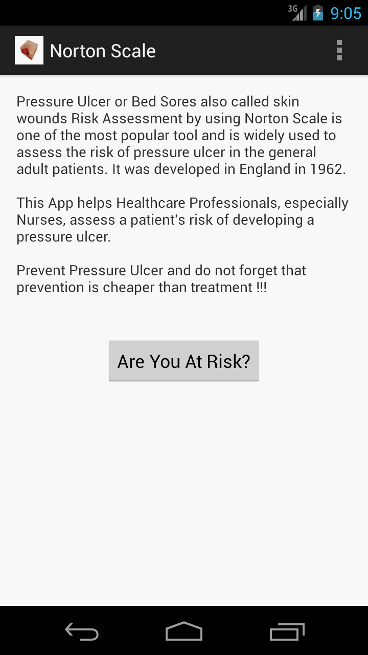 Norton Scale 4 Pressure Ulcer/Bed Sores:Amazon.de:Appstore for Android