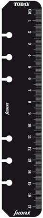 Amazon.com : Filofax Personal Black Ruler (B133609) : Office Supplies ...