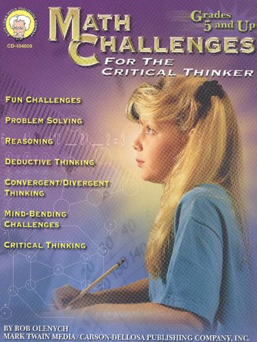 Mark Twain Critical Thinking Math Workbook, Mathematics Challenges ...