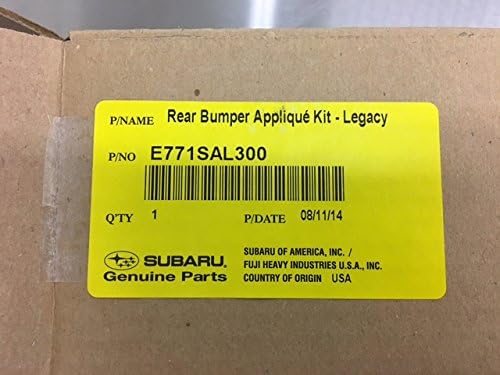 Genuine Subaru E771SAL300 Bumper Applique, Rear : Amazon.ca: Automotive
