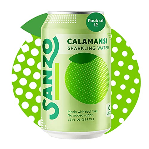 Sanzo Flavored Sparkling Water - Calamansi (Lime) 12-Pack - Carbonated | Gourmetian
