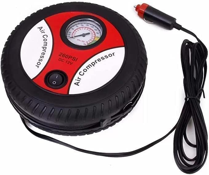 lugnone Portable 12V Electric Air Compressor, 300 PSI, for Car, Bike ...