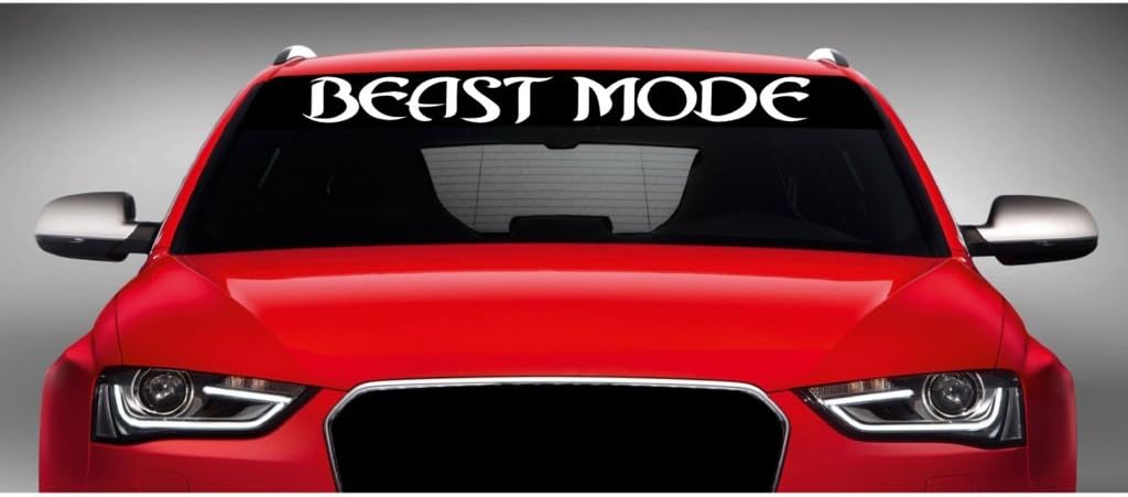 Amazon.com: Beast Mode-Gym-Working Out-Vinyl Decal Sticker-Truck-CAR ...