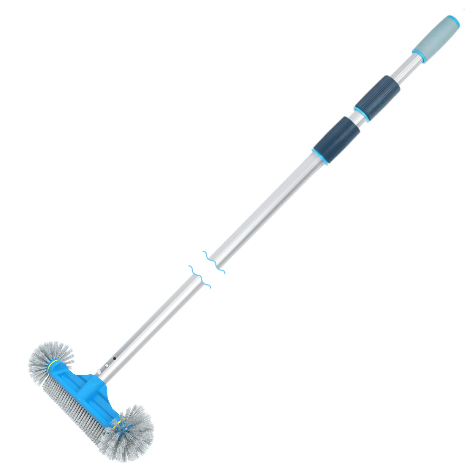 Amazon.com: 12.5'' Round Pool Brush with 12FT Telescopic Pole : Patio ...