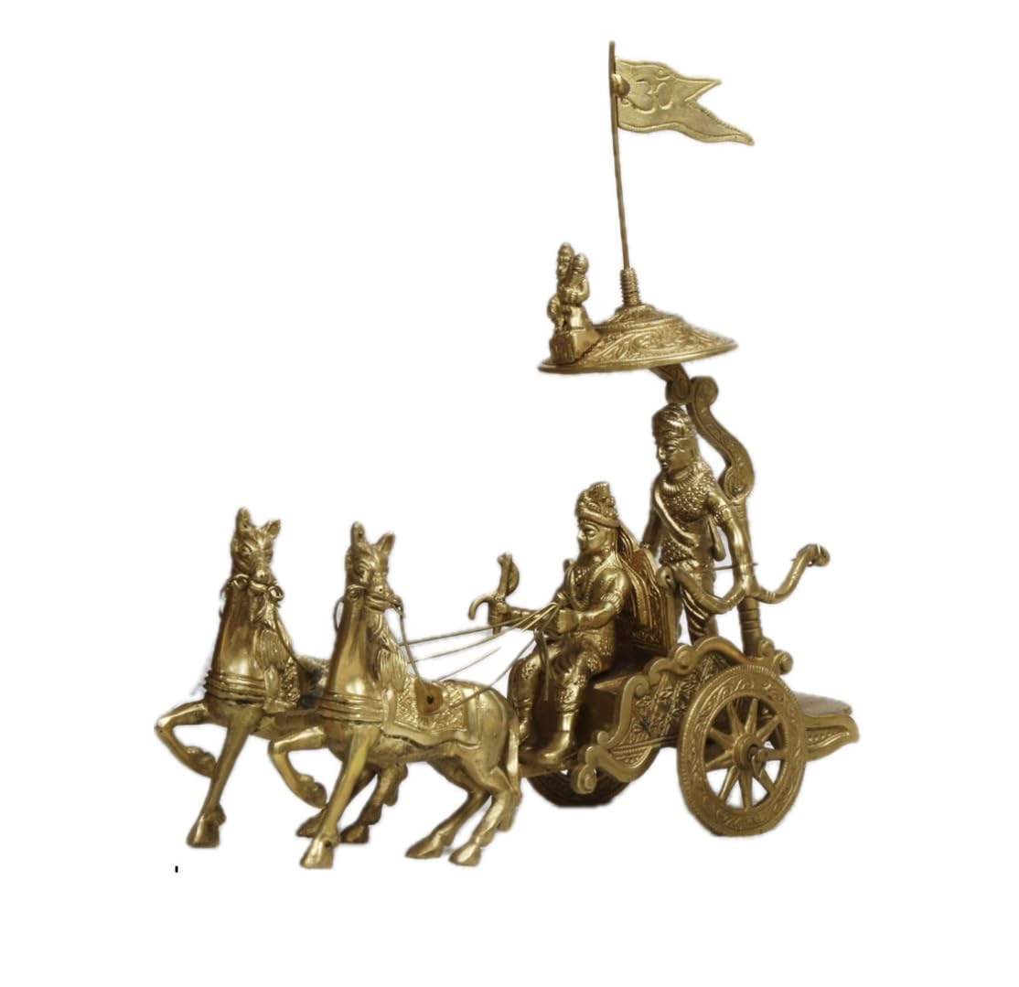Buy Mla's Decor Mahabharat/Geeta Arjun Chariot (Rath) with Krishna ...
