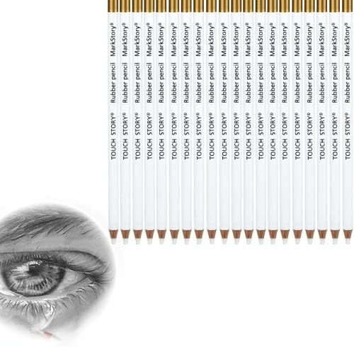 Vokowin 12 Pcs Eraser Pencils Set for Artists, Professional Highlight ...