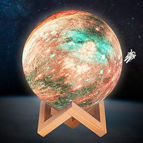 Amazon.com: Moon Lamp, LOGROTATE Moon Light Lamps with Time Setting and ...