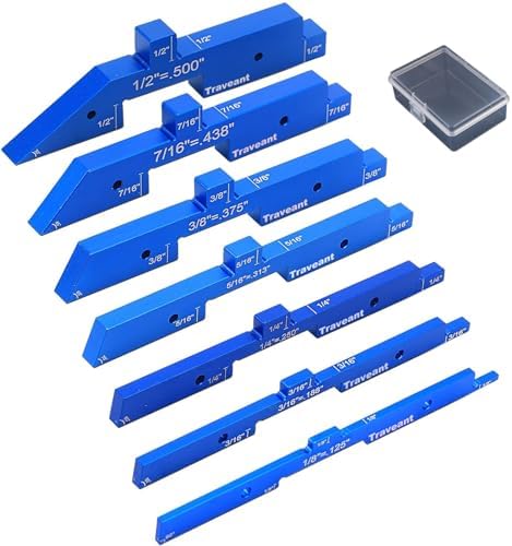 OURU Setup Blocks Woodworking 15PCS Precision Aluminum Set Up Blocks ...