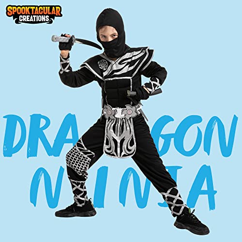 Spooktacular Creations Halloween Ninja Costume Deluxe Kids, Dragon ...