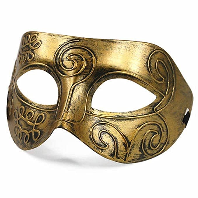 Xinga Bunga Men's Archaize Venetian Style Theater Masquerade Mask Cool ...
