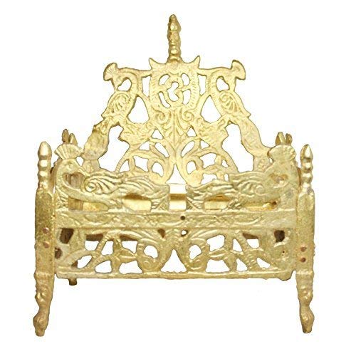 Buy Pure Heavy Brass Golden Singhasan Used in Temple, Home Puja/God ...