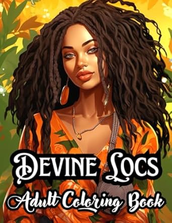 Amazon.com: Devine Locs: Adult Coloring Book: 9798873175215: Clark ...