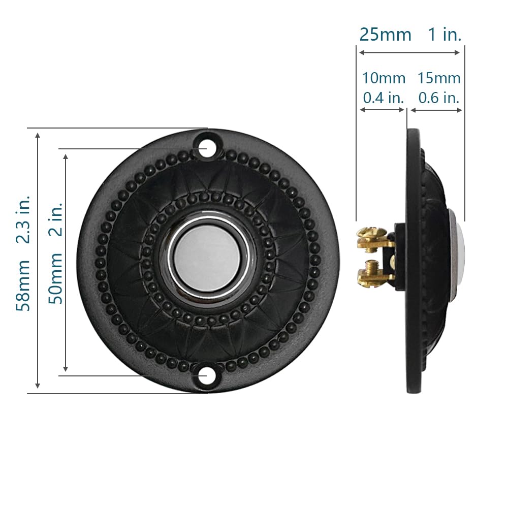 Snapklik.com : WESUA Wired Iron Classic LED Lighted Doorbell Push ...