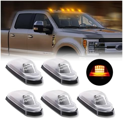 Amazon.com: DERMOKA Cab Roof Top Marker Lights Amber Led Clearance ...