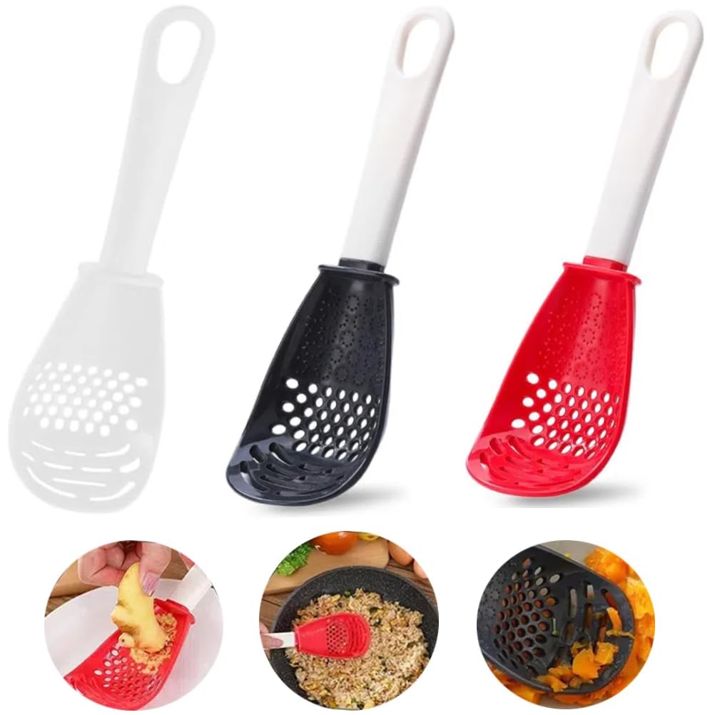 Amazon.com: 6 in 1 Multifunctional Kitchen Cooking Spoon, Food Grade ...