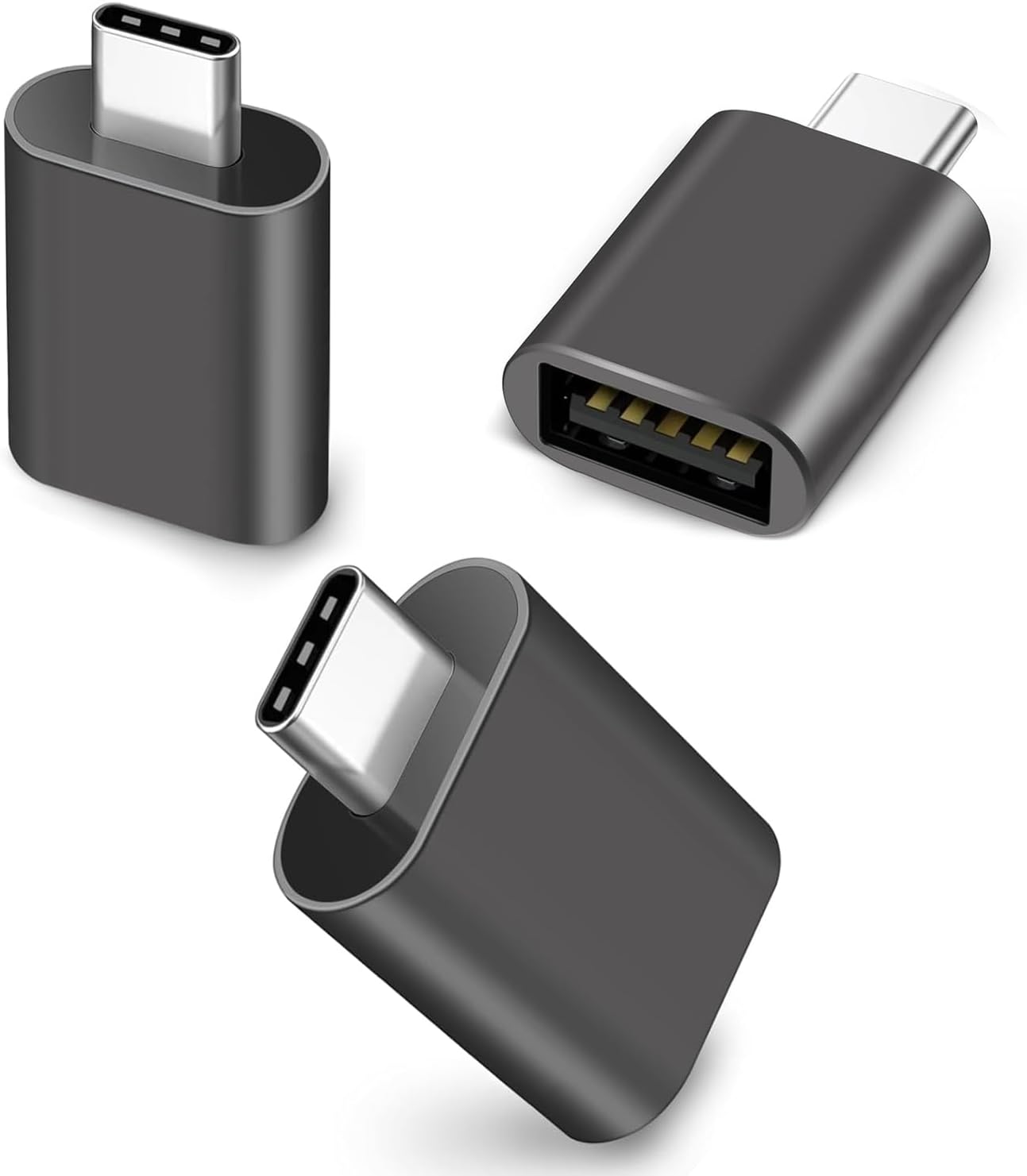 soodyoow USB C to USB Adapter 3 Pack, USB C Male to USB 3.0 Female Adapter Compatible with ...