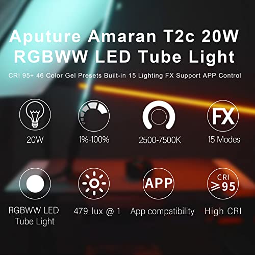 Aputure Amaran T2C 2′ RGBWW Tube Light – BigaMart