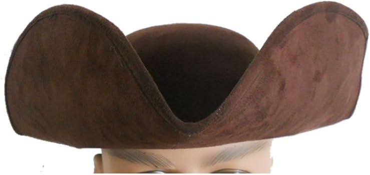 Amazon.com: Jacobson Hat Company Brown Tricorne Hat FBA,One Size ...
