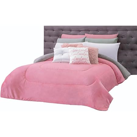 Colchas Concord | Cobija matrimonial Color Rosa Reverso borrega ...