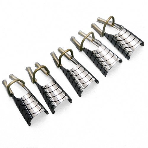 Amazon.com: 5pcs Reusable UV Gel Acrylic French Nail Art Tips Extension ...