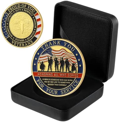 Amazon.com: Thank You for Your Service Challenge Coin - Patriotic ...