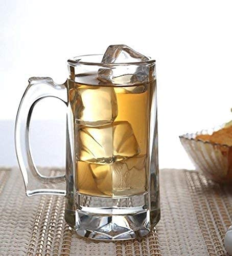 Buy SANNYZ Italian Heavy Base Style Beer Mug,Glass Mug for Juice ...
