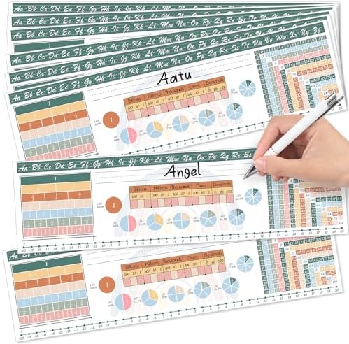 Amazon.com: Eersida 25 Pcs Boho Classroom Desk Name Plates 18 x 5 ...