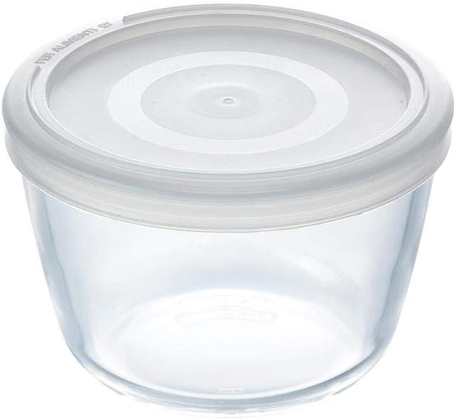 Pyrex Classic Round Glass Dish with Vented Lid 0.35L (Pack of 2 ...