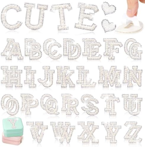 Amazon.com: 104Pcs Pearl Letter Patches Self Adhesive, 4Set 2Styles ...