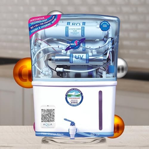 Aqua Grand Plus RO Domestic Water Purifier (RO+ LED UV+ COPPER+ HIGH TDS MEMBRANE+ TDS CONTROL ...