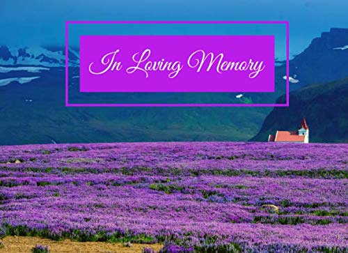 In Loving Memory: Guest Book For Funeral, Memorial & Wake Services ...