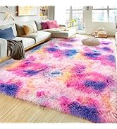 Amazon.com: Super Fluffy Rug for Bedroom, 4x6 Shag Fuzzy Area Rug for ...