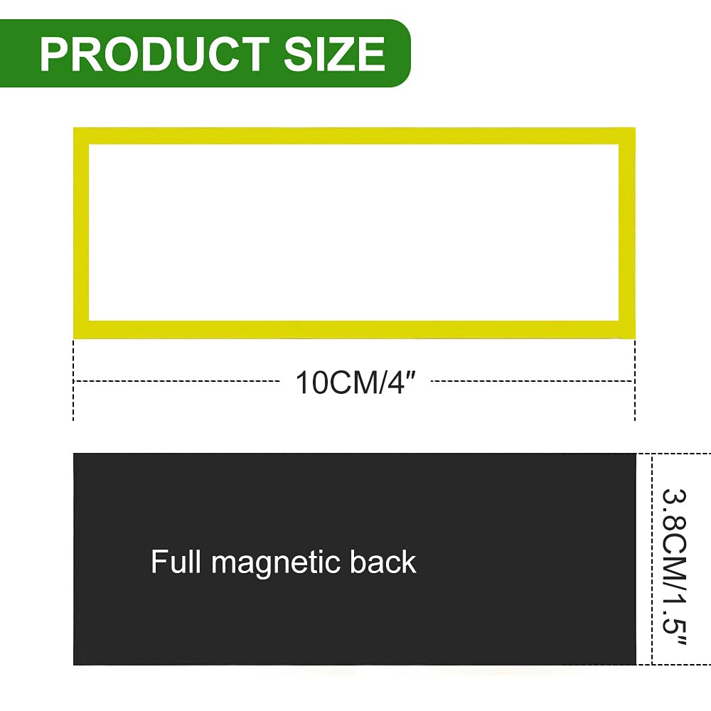 Snapklik.com : 30 Pcs Dry Erase Magnet Labels For Whiteboard, 1.5 X 4 ...