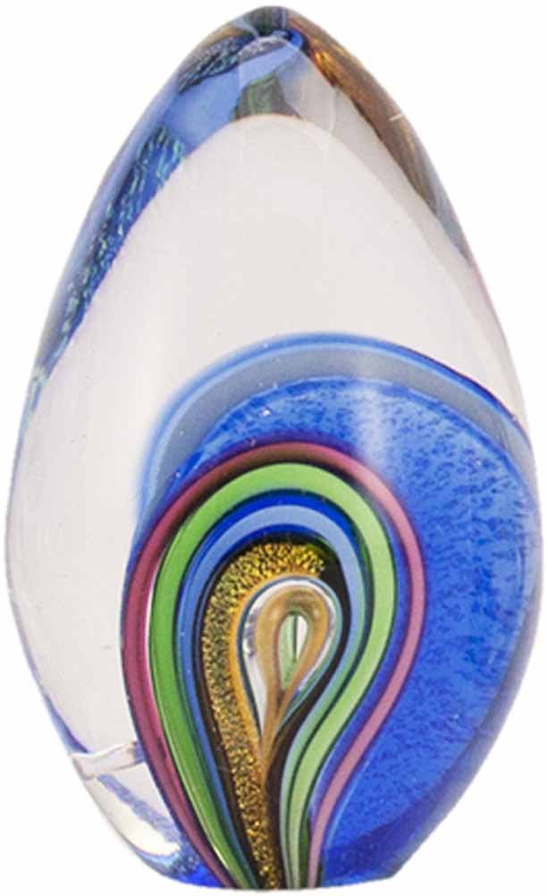 Amazon.com: Glass Eye Studio Paperweight 2-1/2" Egg Dichroic Infinity ...