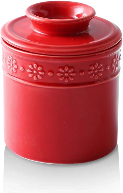 Amazon.com | KOOV Ceramic Butter Crock, Butter Keeper for Counter ...
