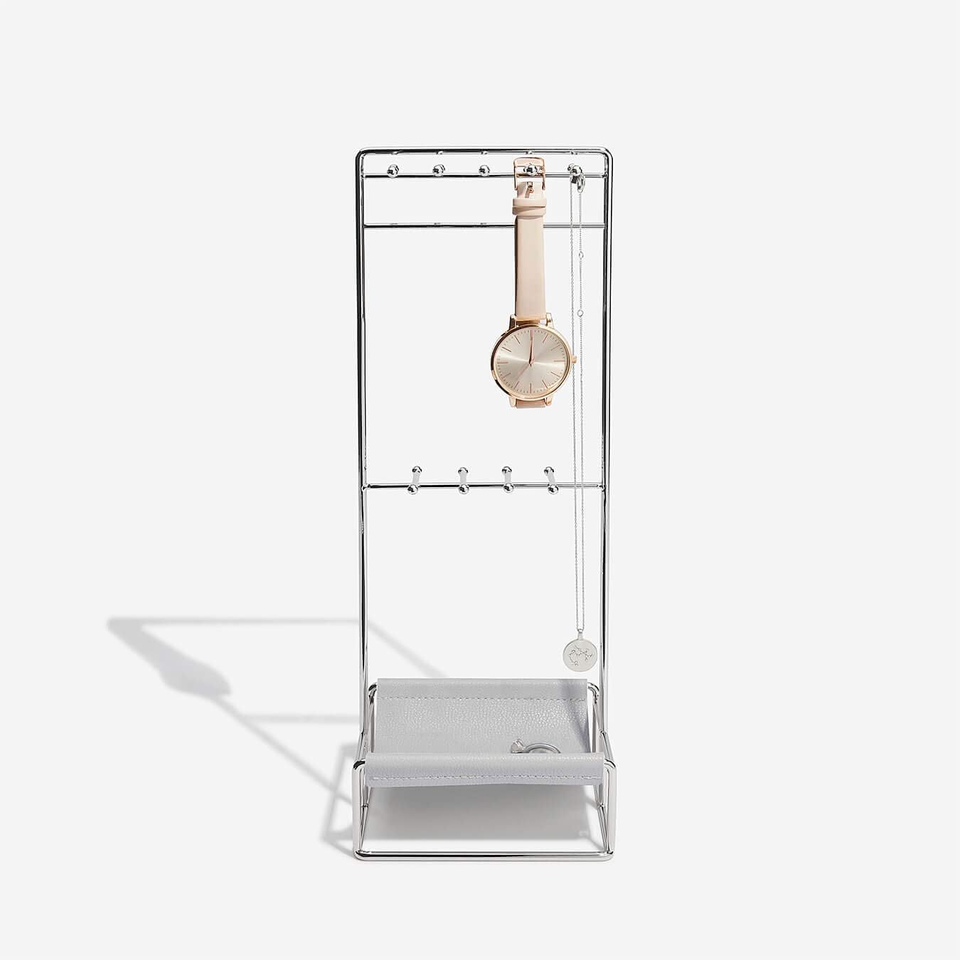 Stackers Chrome & Grey Scoop Jewellery Stand – BigaMart