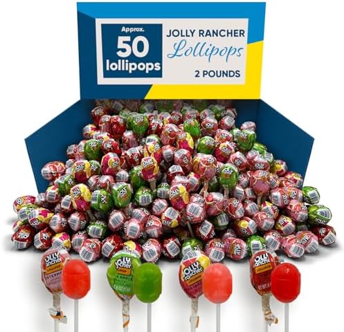 Amazon.com : Jolly Rancher Stix Hard Candy - 50 Individually Wrapped ...
