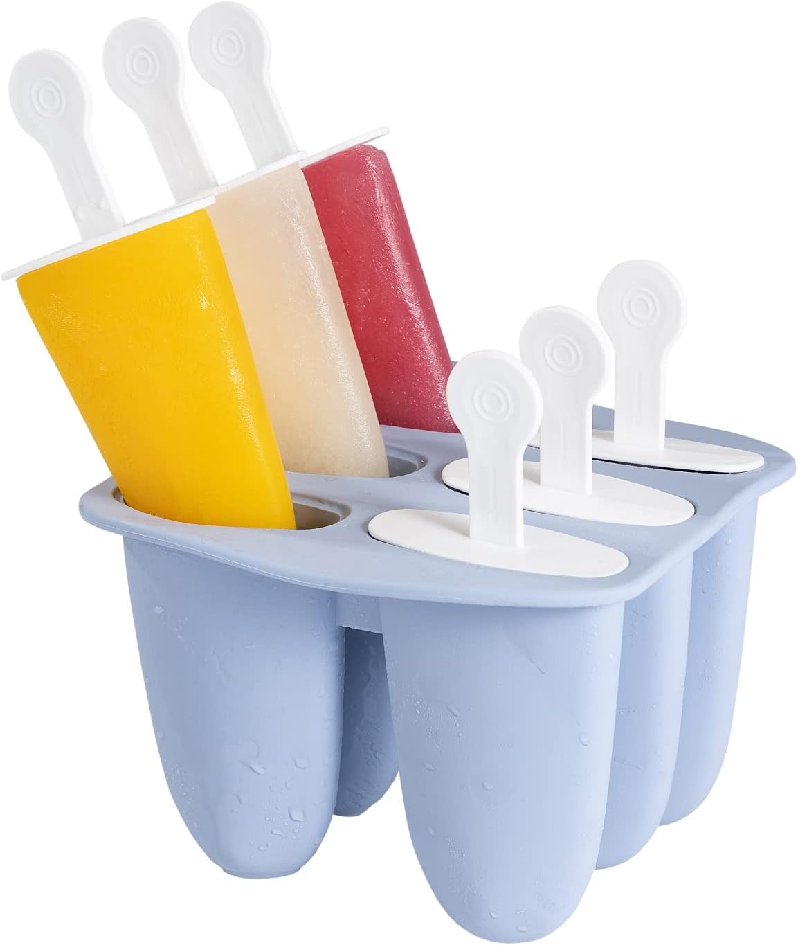 Ice Lolly Mould with Stick, Reusable Popsicle Mould, Easy to Release ...