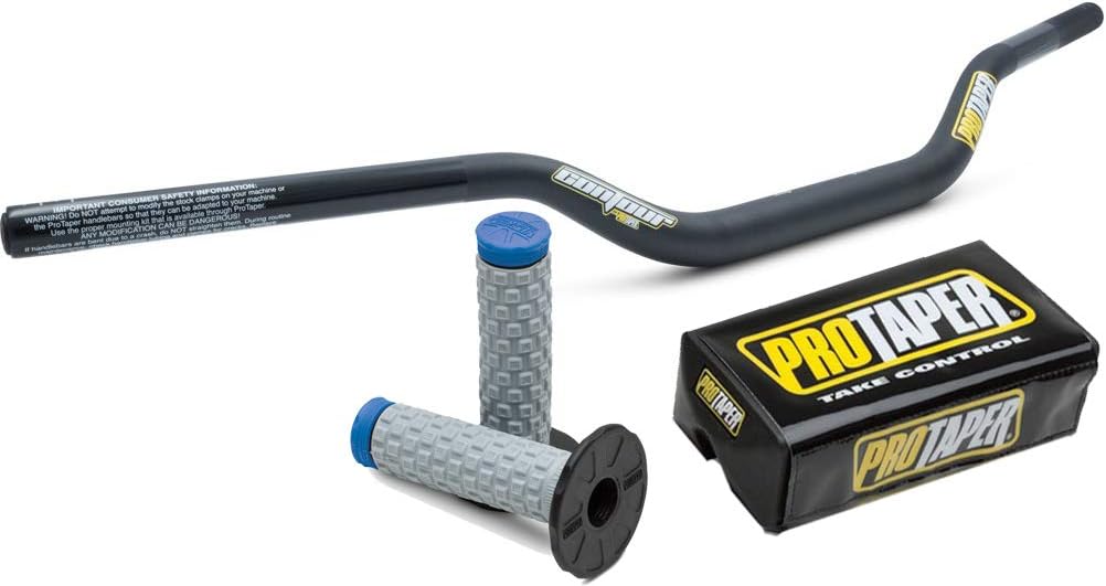 Amazon.com: Pro Taper 2808D JET BLACK Black Pastrana FMX Contour ...