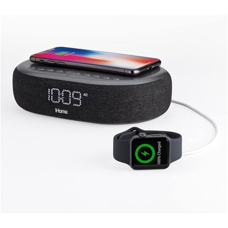 Amazon.com: iHome Alarm Clock Radio with Bluetooth Speaker and Color ...